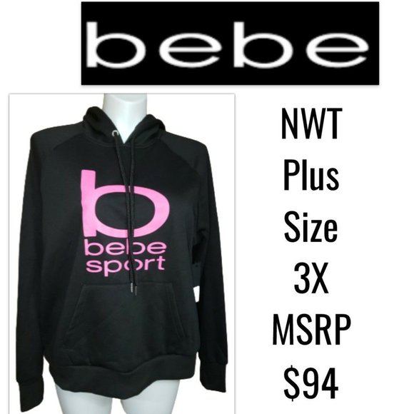 bebe | Tops | Nwt Bebe Sport Hoodie Plus Size 3x | Poshmark